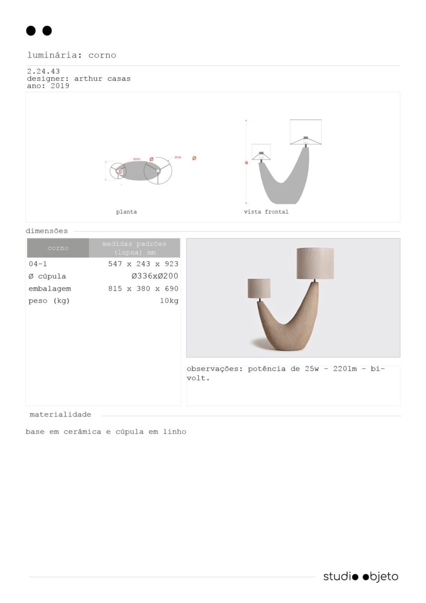 corno – Studio Objeto