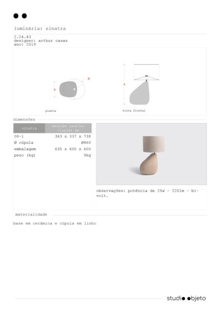 sinatra – Studio Objeto