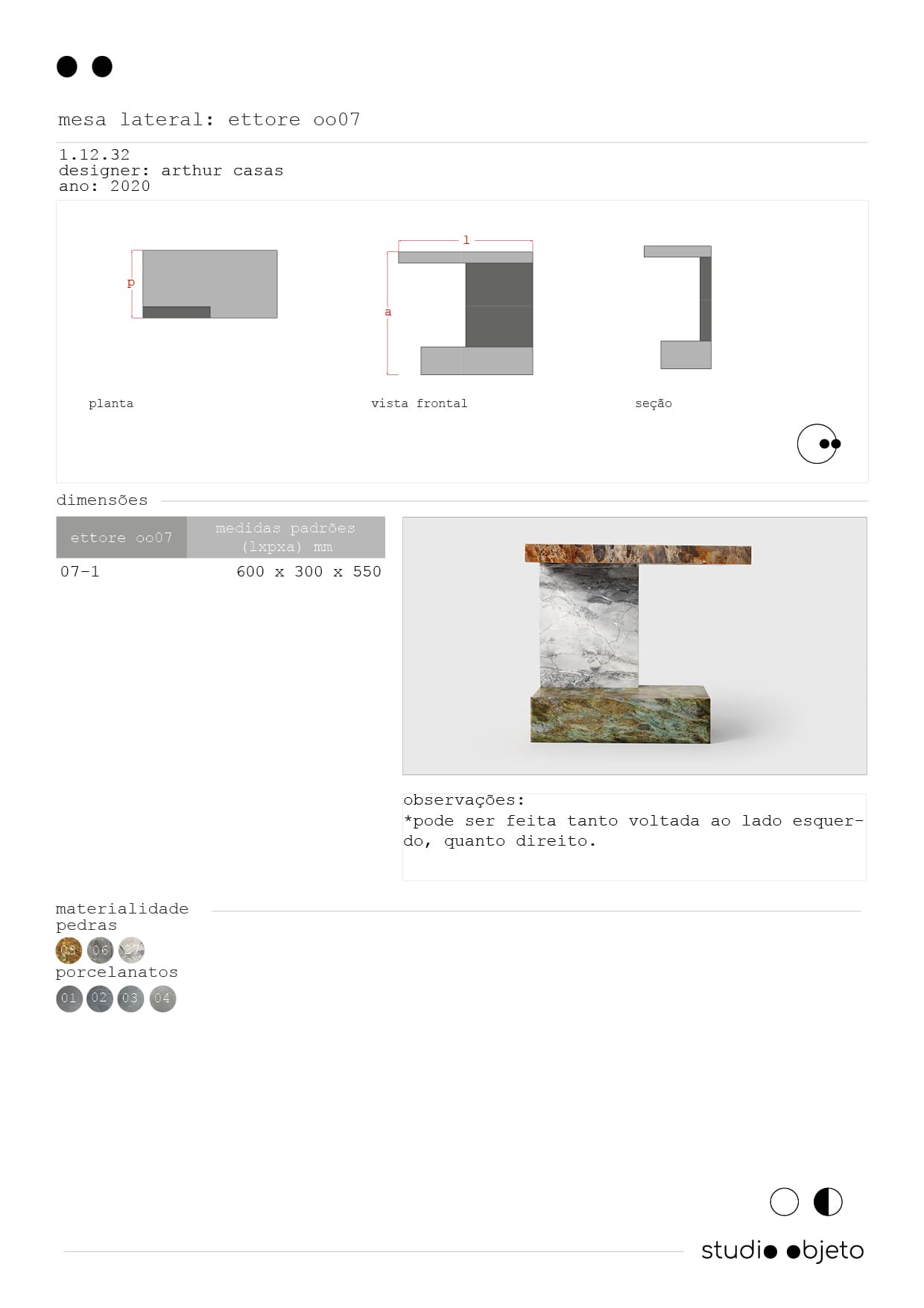 ettore oo07 – Studio Objeto