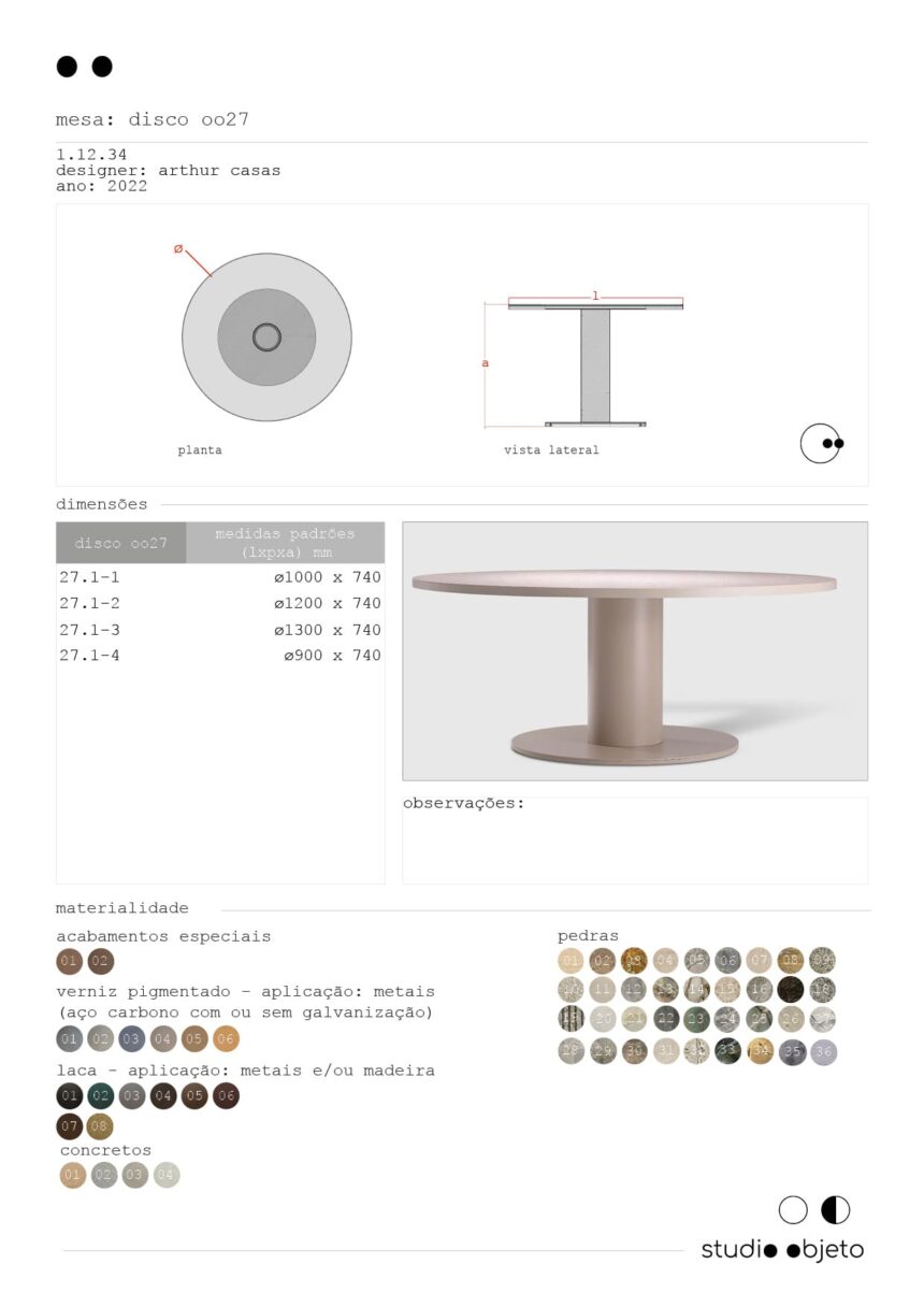 disco oo27 – Studio Objeto