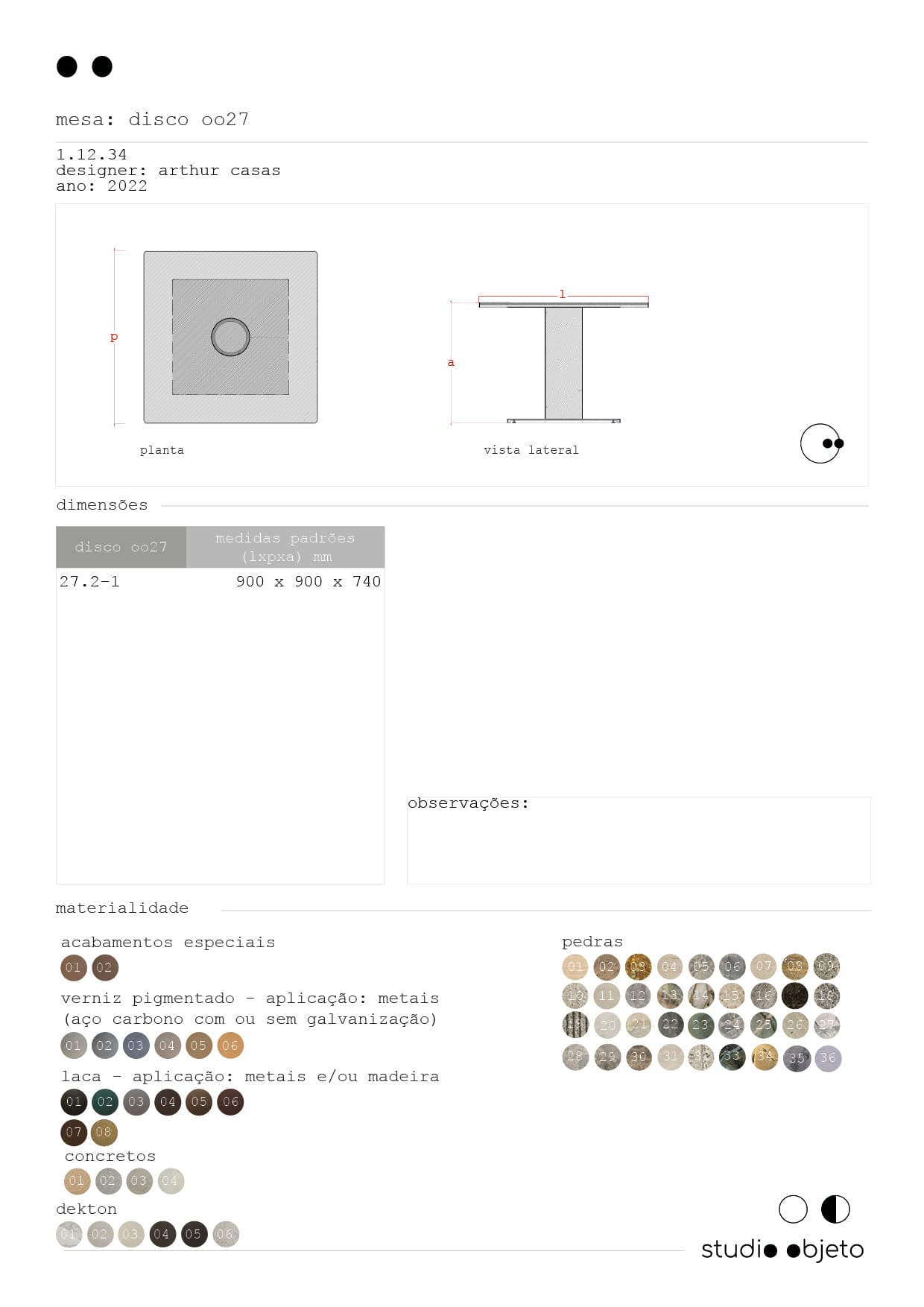 disco oo27 – Studio Objeto