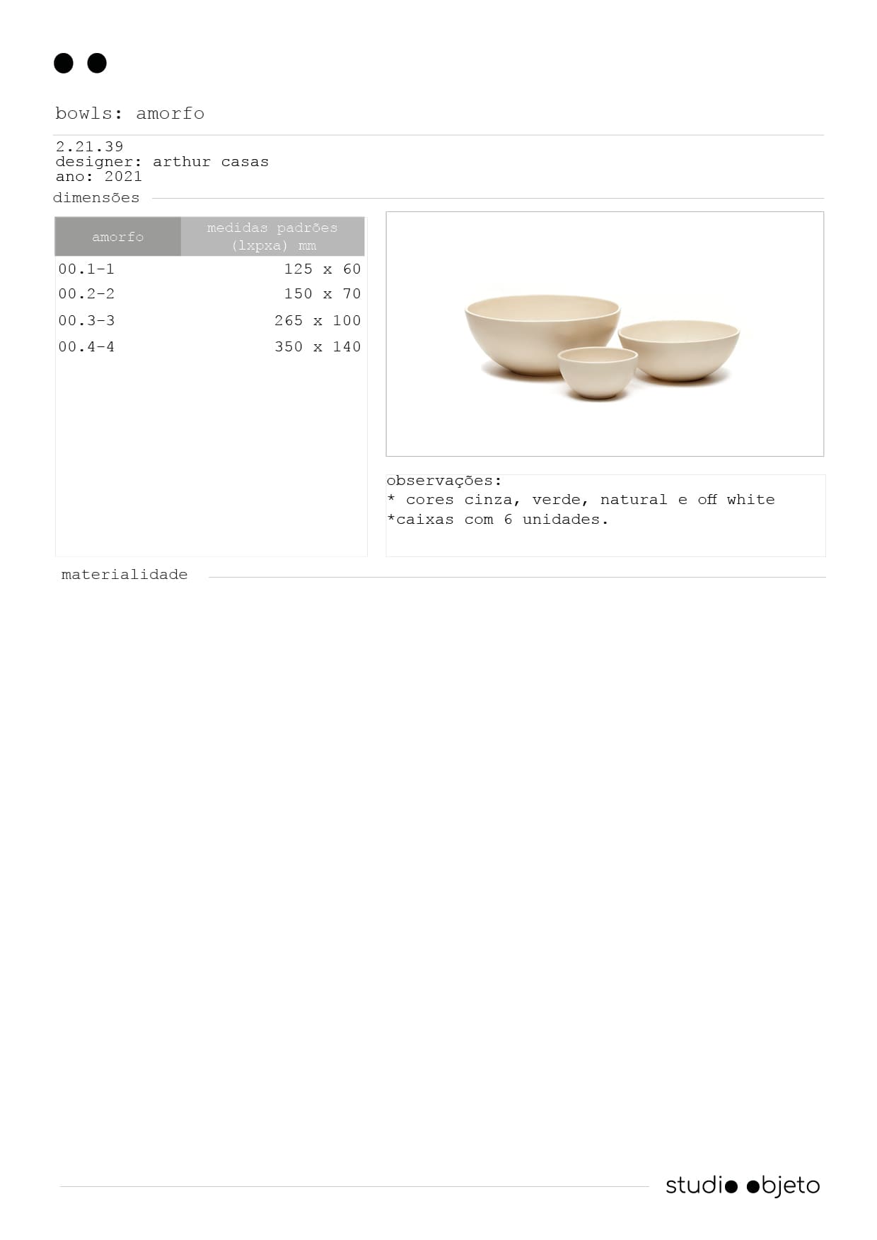 amorfa – Studio Objeto