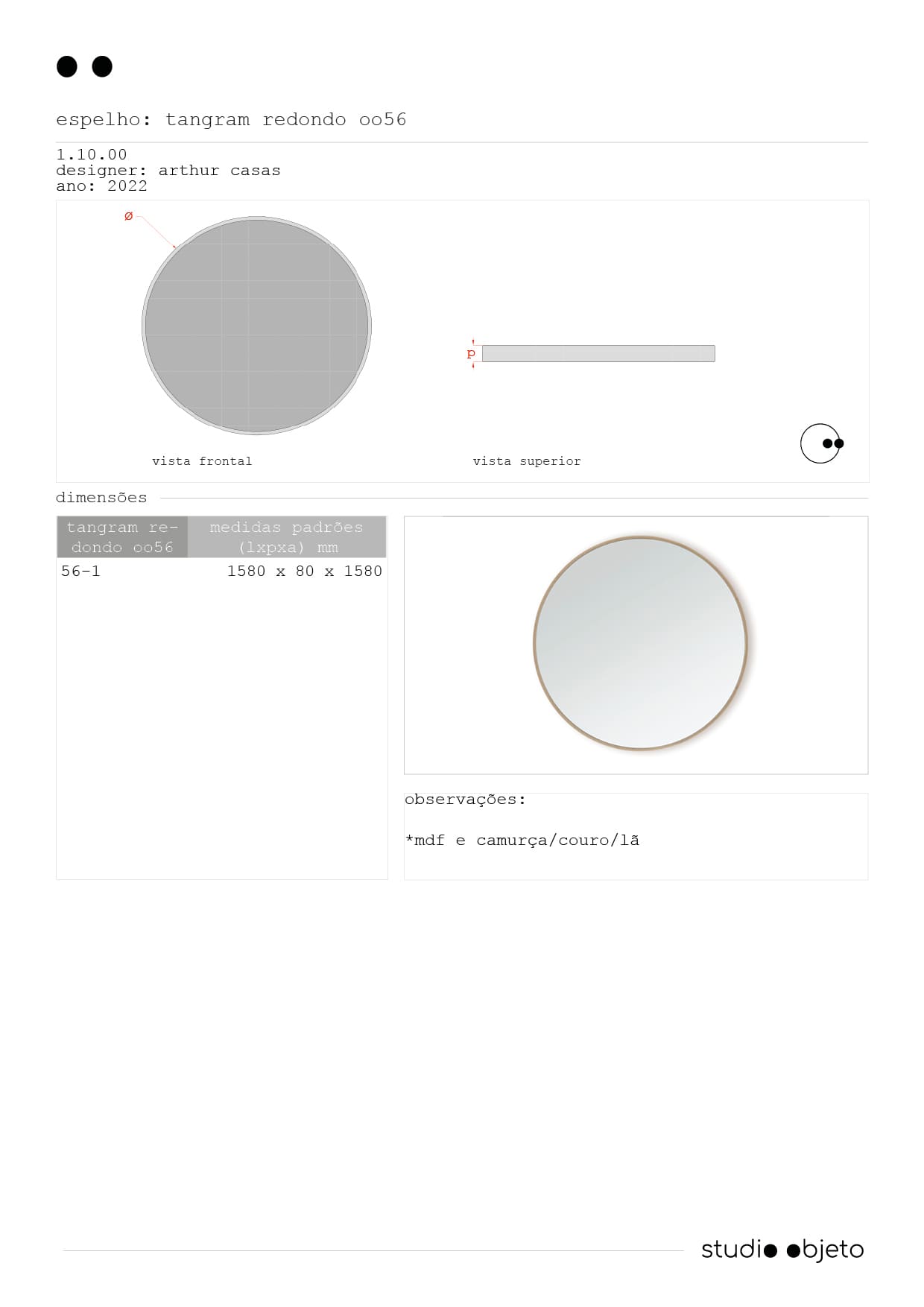 tangram redondo oo56 – Studio Objeto