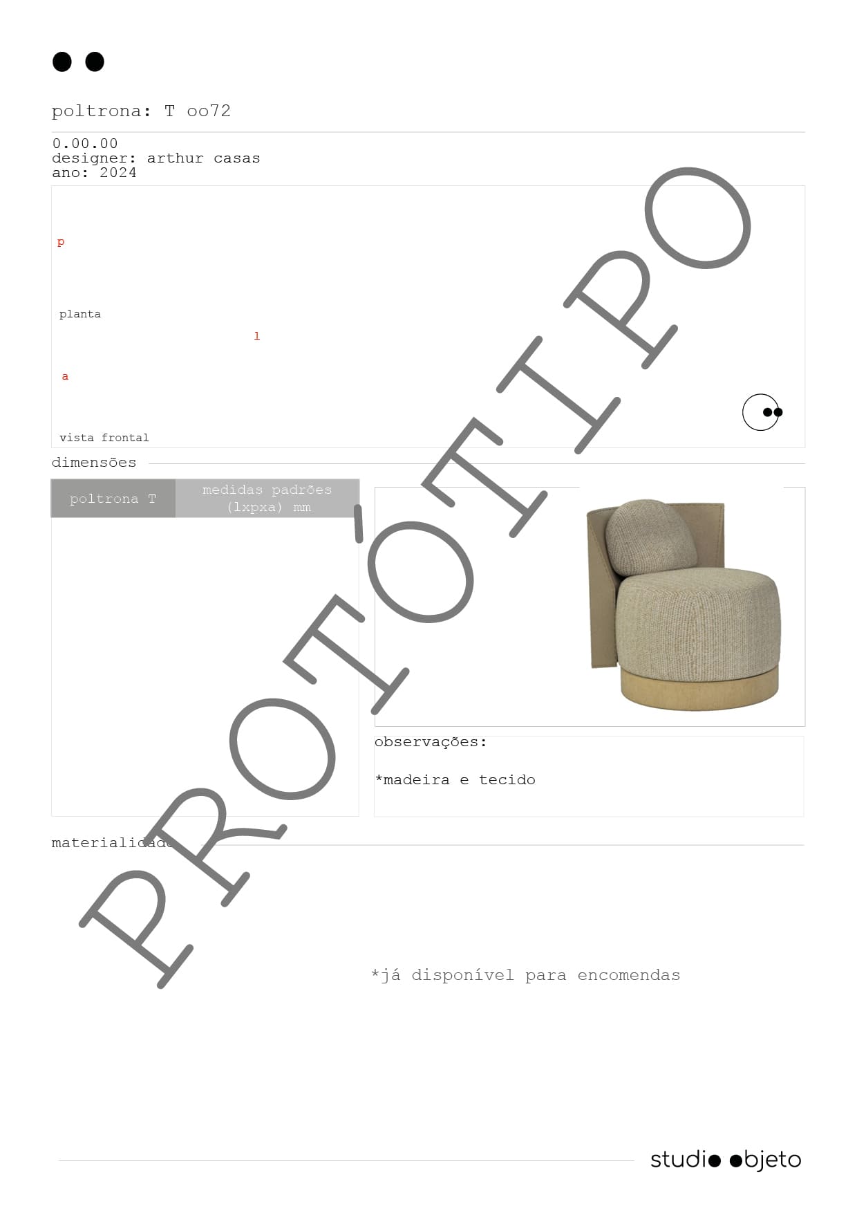 poltrona t oo72 – Studio Objeto